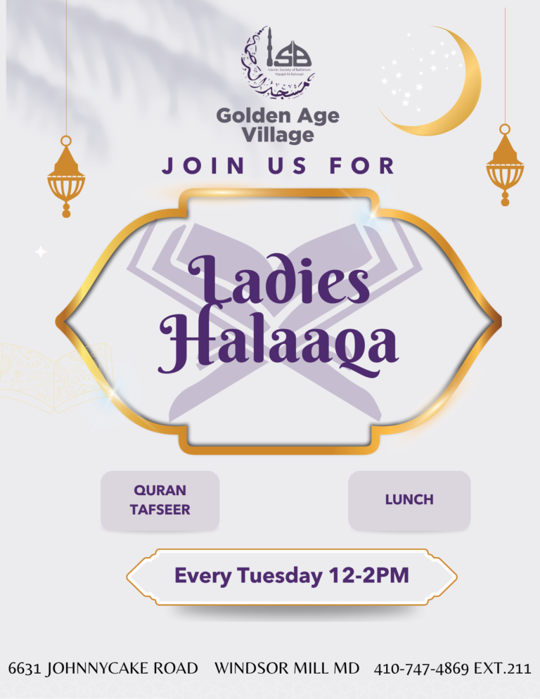 Weekly Programs – Islamic Society of Baltimore